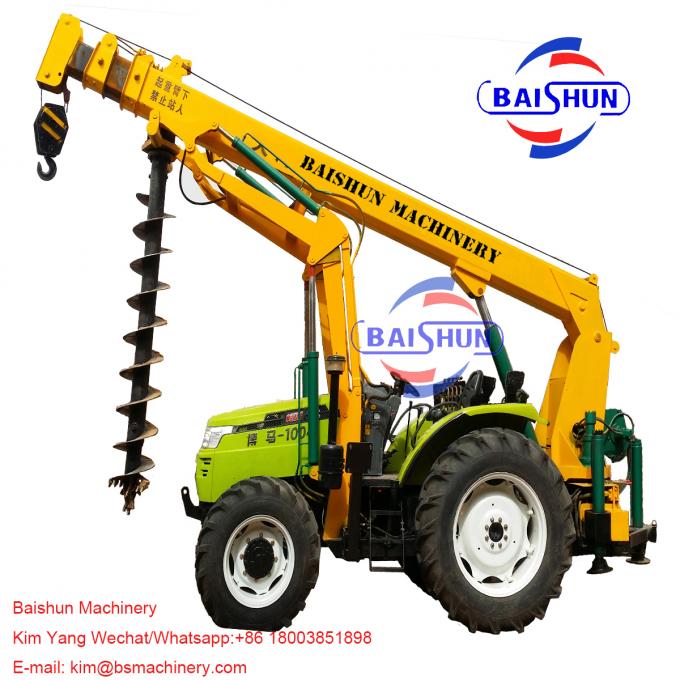 High Performance Hydraulic pole master electric pole erecting crane ...