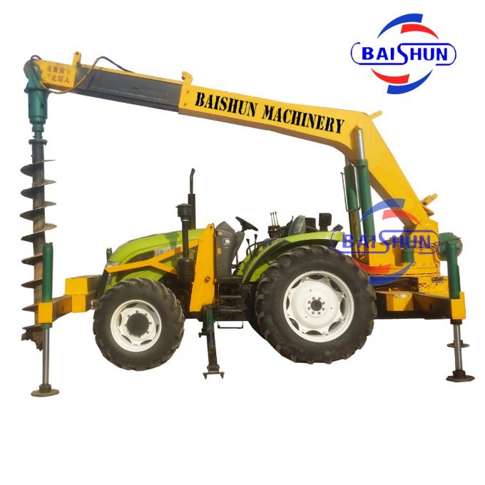 Electrical Installing Trenching Screw Piles Piling Machine Pole ...