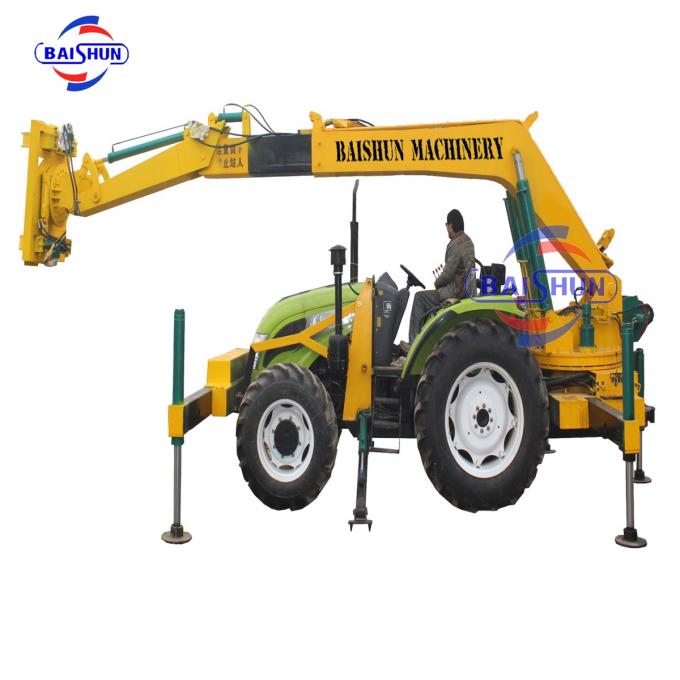Tractor Mounted Pole Erection Machine Pile Rod Drilling Machine