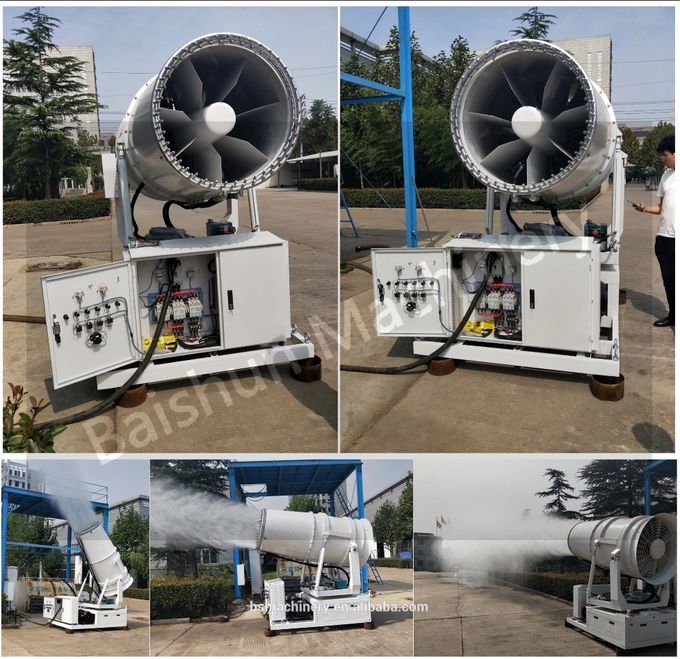 Long Range Industrial Water Fog Cannon Dust Suppression Dust Control ...